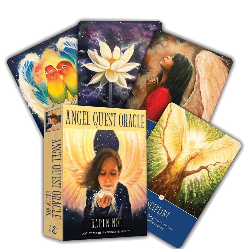 Set 44 carti tarot, Beyond Words, Hartie, Model Angel Quest Oracle ...