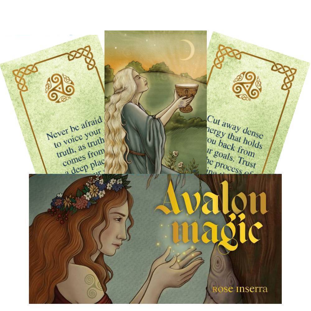 Set 40 carti tarot, Rockpool, Hartie/plastic, Model Avalon Magic - eMAG.ro