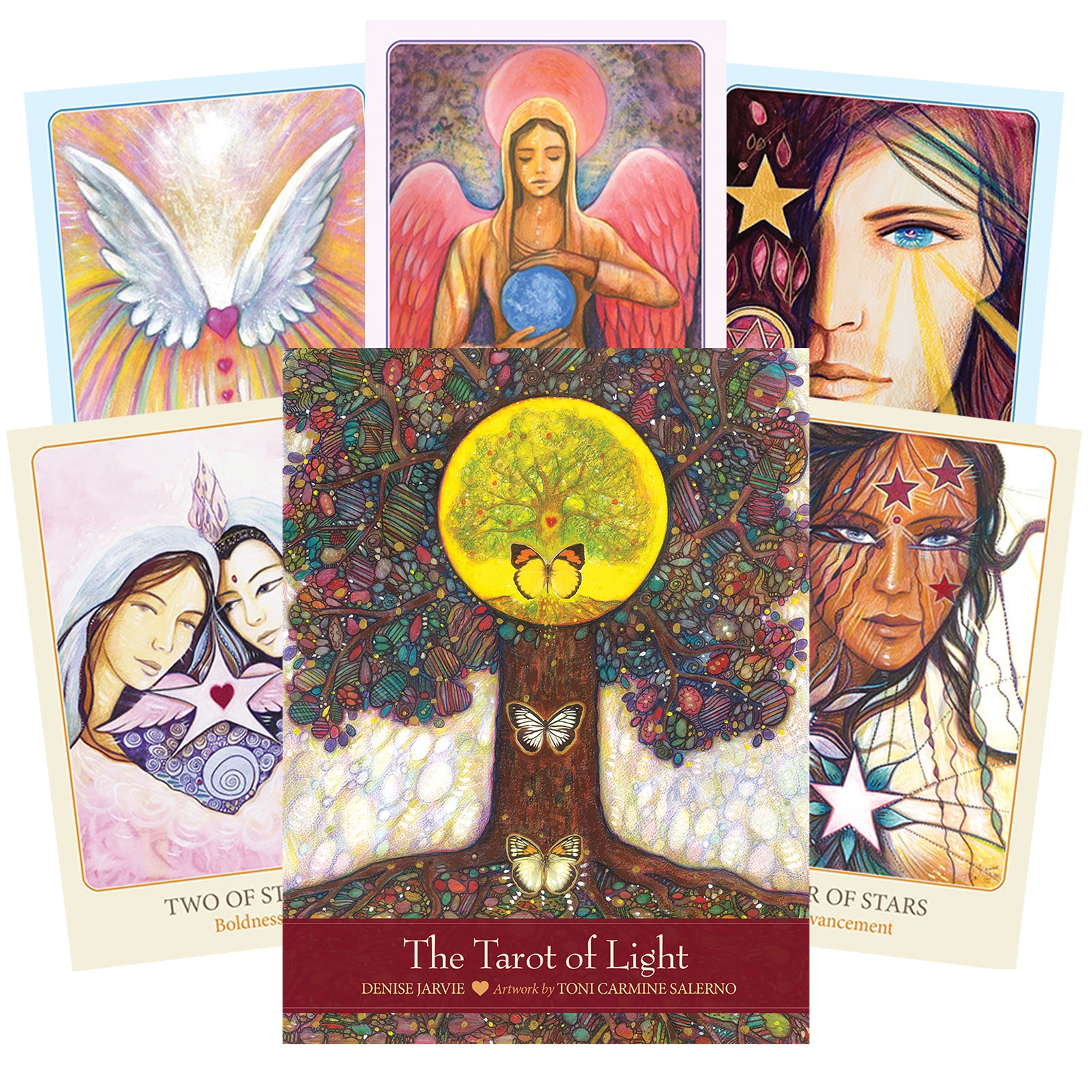 Set 78 carti tarot, Blue Angel, Multicolor, Model The Tarot Of Light ...