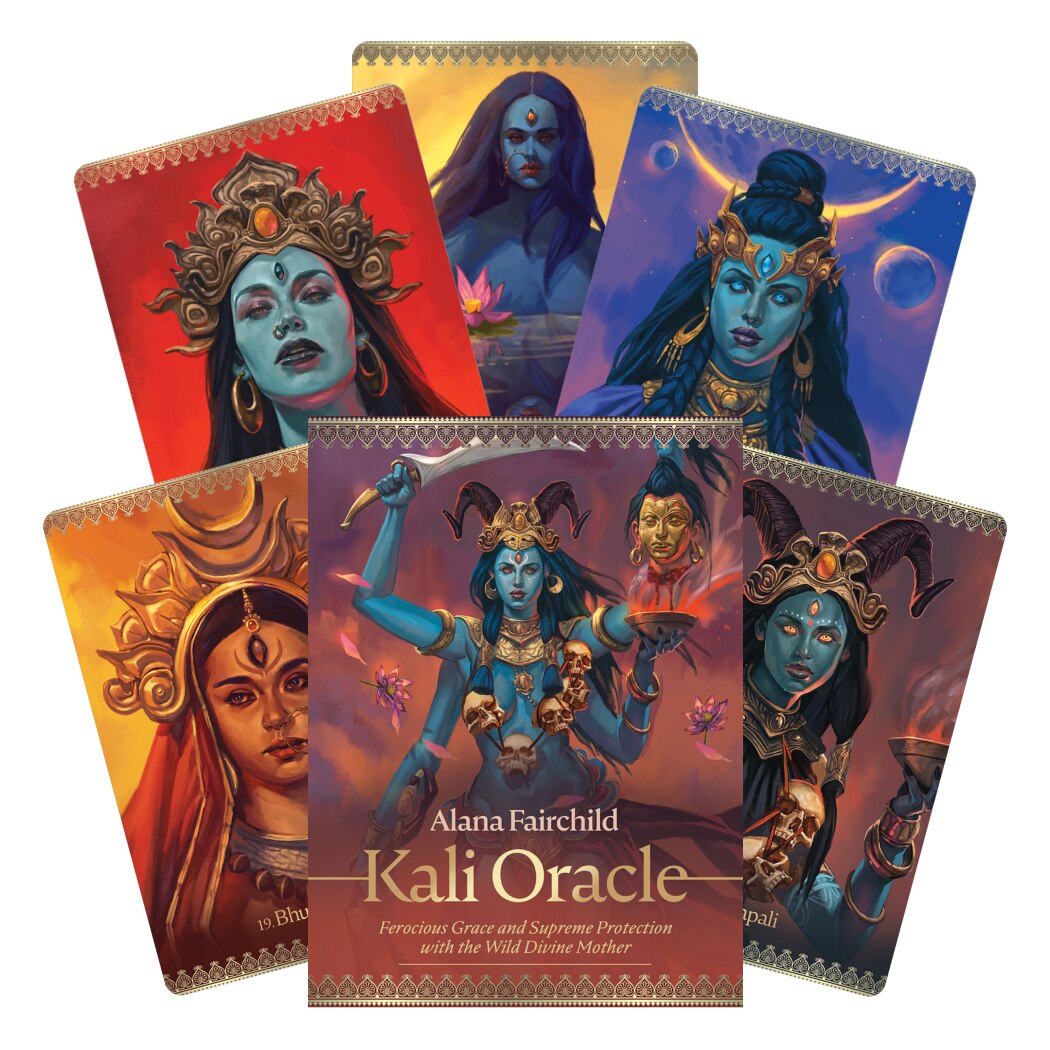 Set 44 carti tarot, Blue Angel, Hartie/plastic, Model Kali Oracle - eMAG.ro