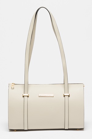 Antonia Moretti, Geanta bowler din piele, Bej - eMAG.ro