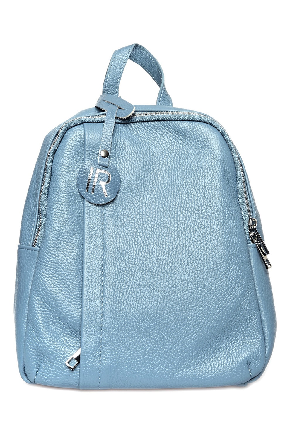 Isabella Rhea, Кожена раница с релеф, Пастелносин - eMAG.bg