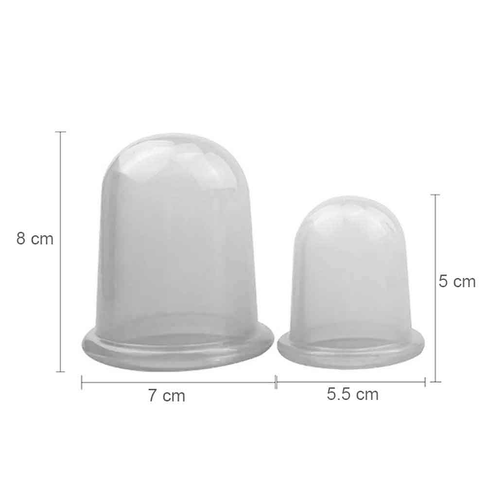 Set Ventuze din Silicon pentru Masaj Anticelulitic, Ventuza Mare ...