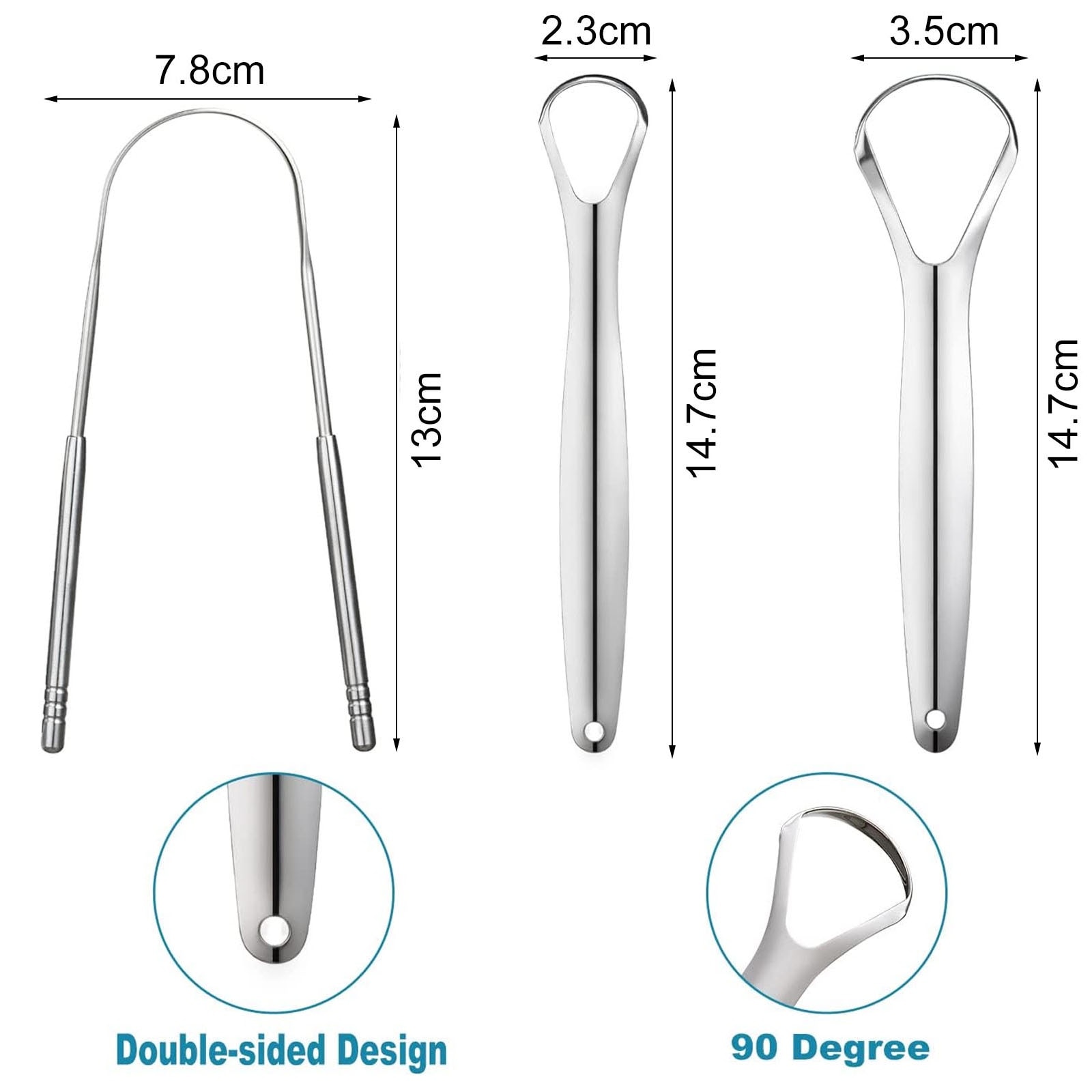 Set 4 bucati ustensile curatare pentru limba, Axroad Mall, Anti ...