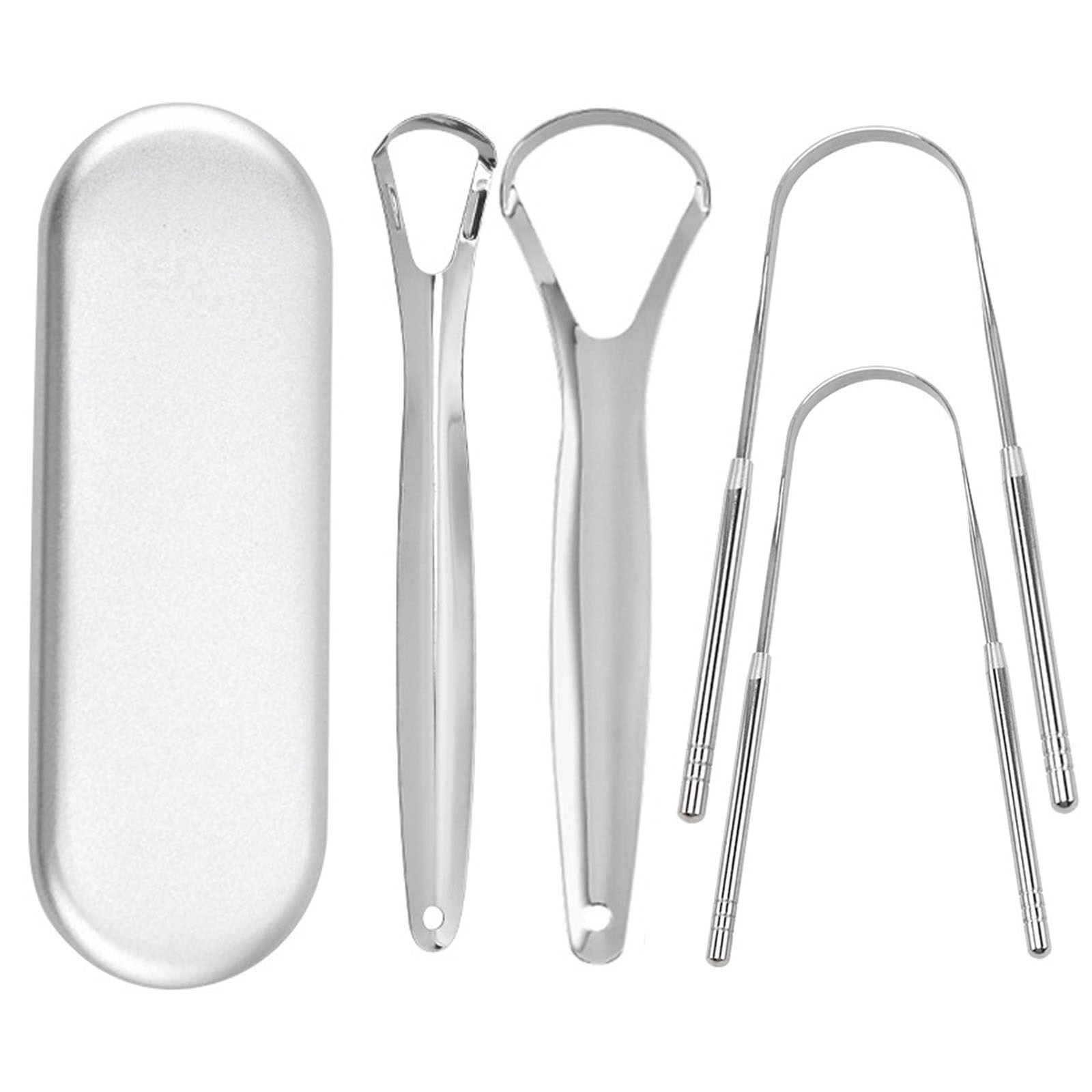 Set 4 bucati ustensile curatare pentru limba, Axroad Mall, Anti ...
