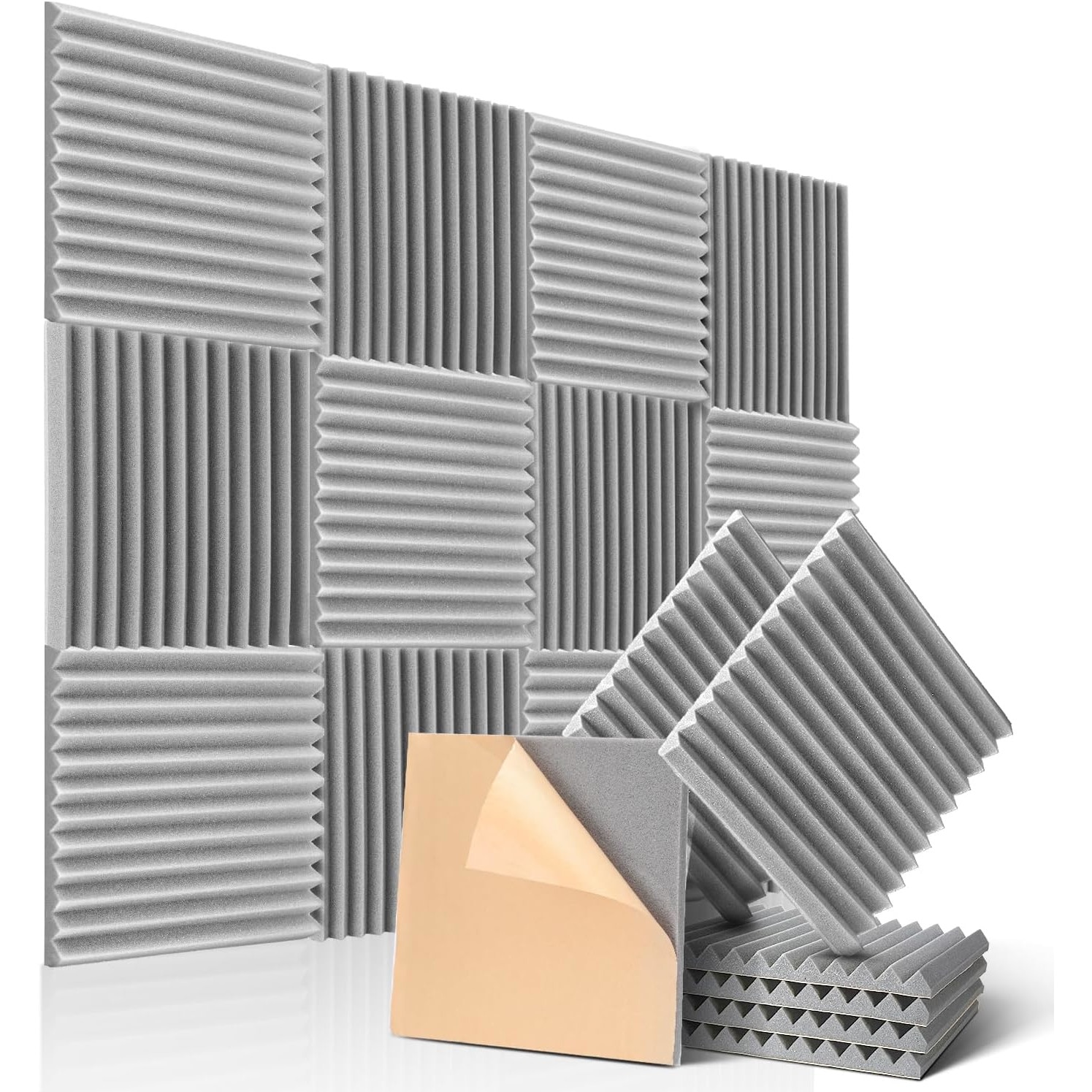 Panou Fonoabsorbant pentru Izolatie Fonica si Zgomot Redus, din Burete ...