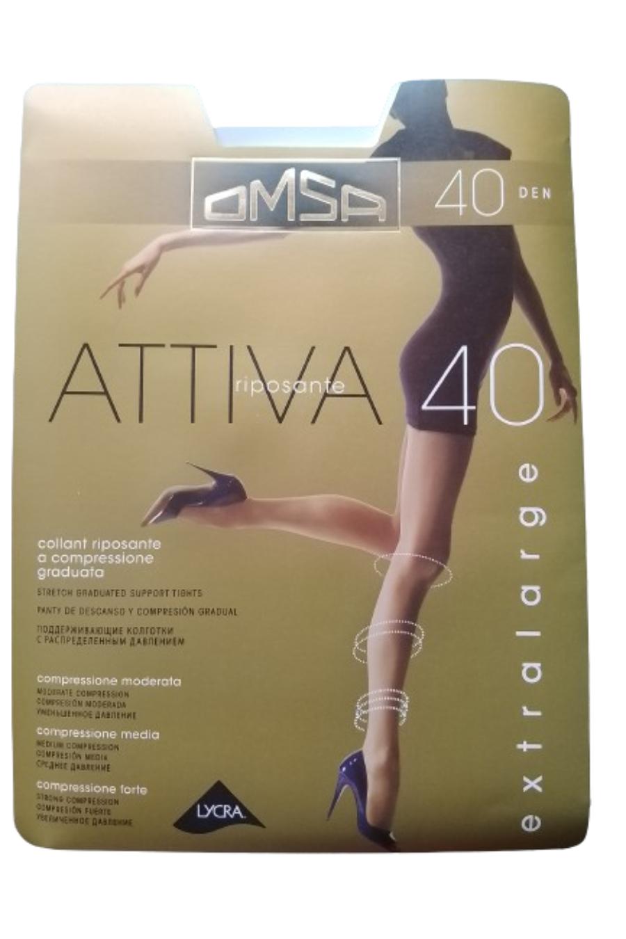 Dres Omsa Attiva, Modelator, Lycra 40 den, Natural, 6-XXL - eMAG.ro