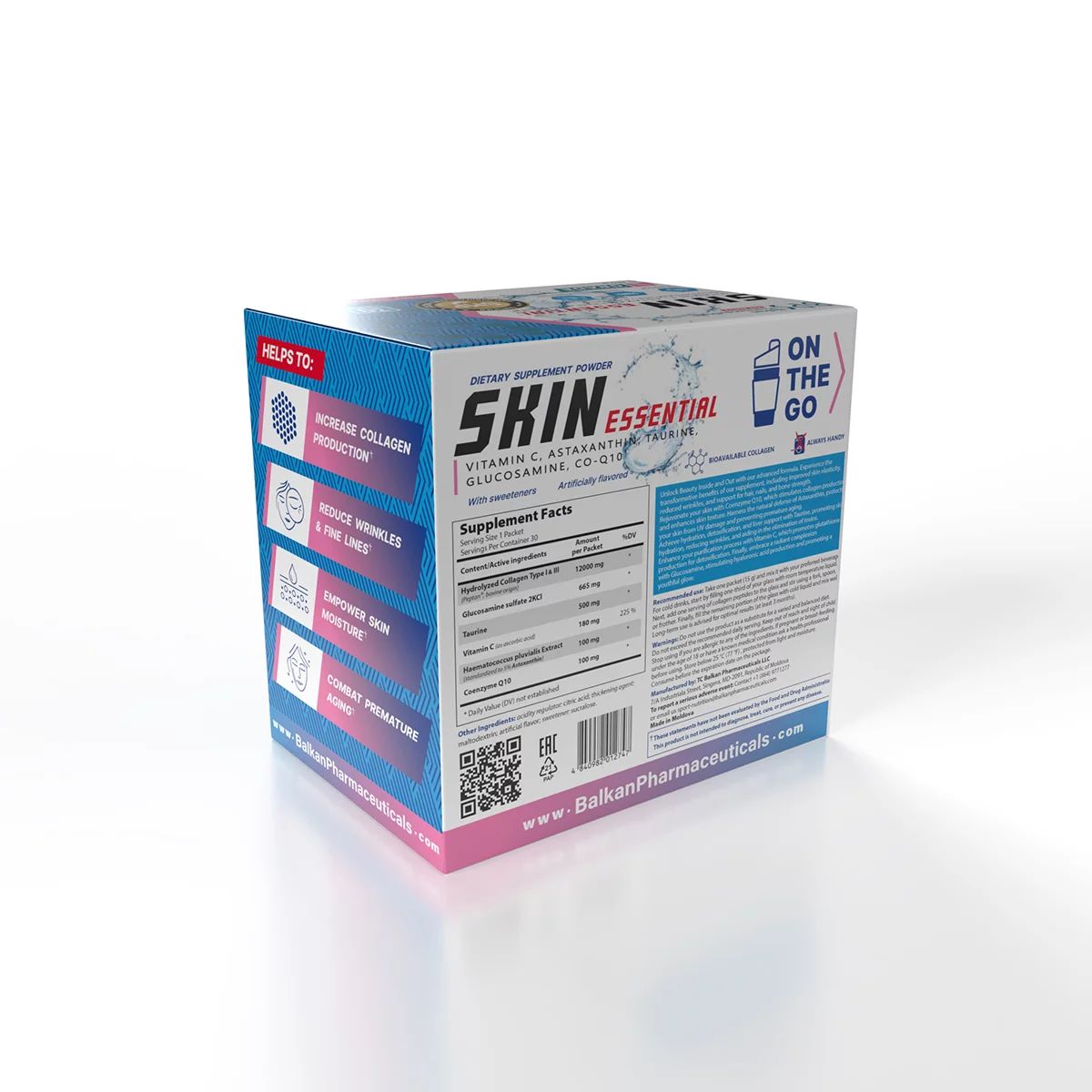Skin Essential, 30 de plicuri, fructe de padure, Supliment alimentar cu ...