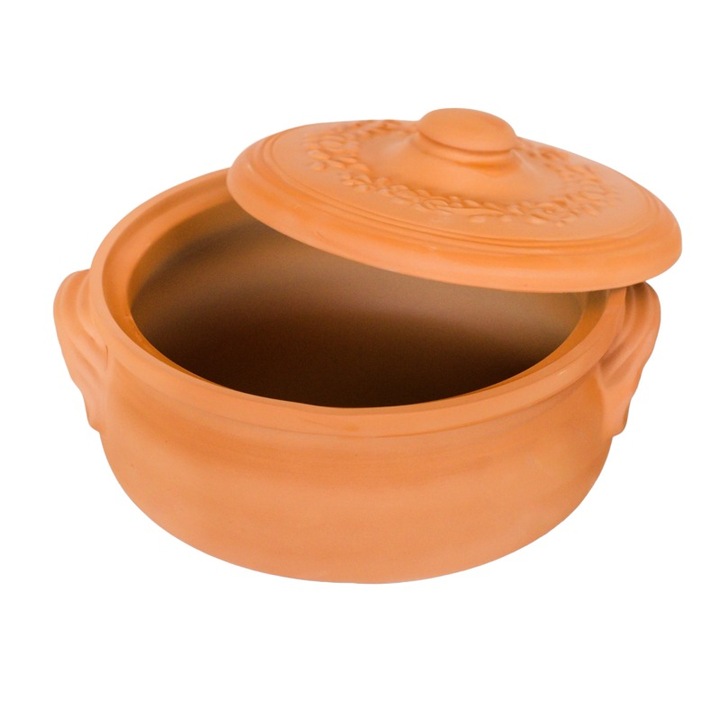 Vas roman din lut, rotund, 4 l, 04 - eMAG.ro