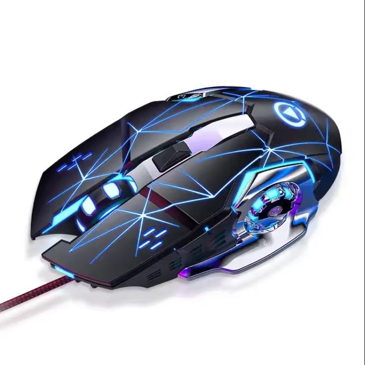Mouse Gaming Cu Fir, 3200 DPI, Incarcare USB, Optic, 7 Culori RGB ...