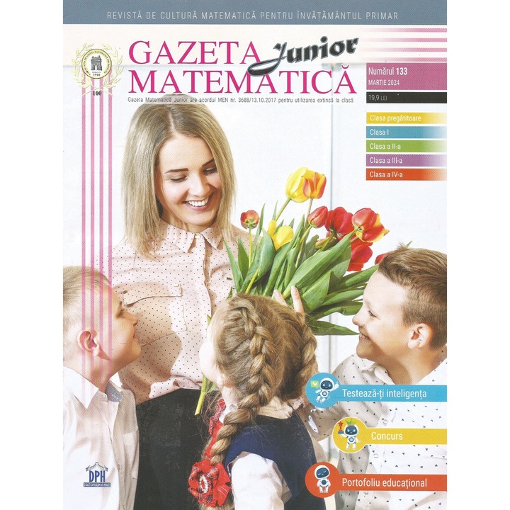 Gazeta Matematica Junior nr. 133, Martie 2024 (bonus Heidi) - eMAG.ro