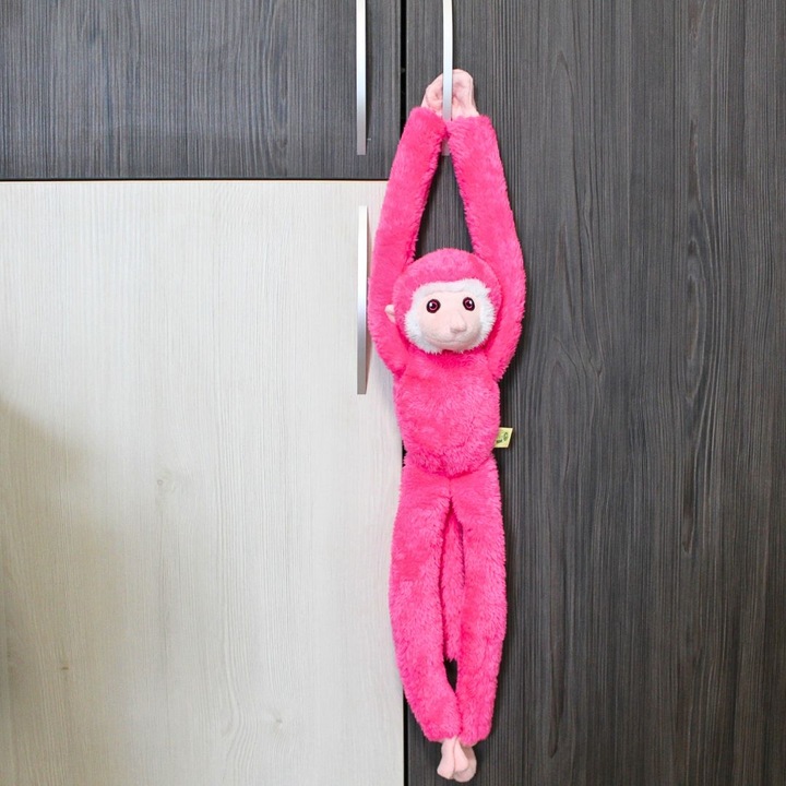 Jucarie maimuta din plus roz 57 cm - eMAG.ro