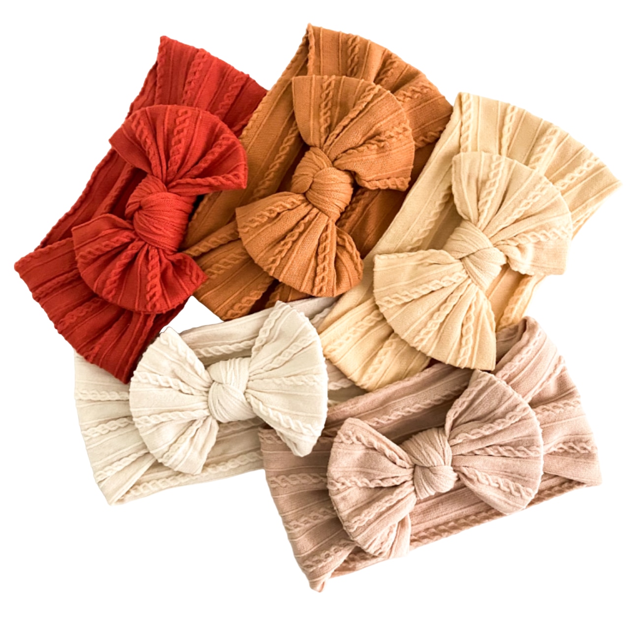 Set 5 bentite elastice cu funda pentru fetite 0-3 ani, Madelle, culori ...