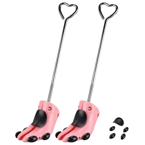 Set de 2 Sanuri pentru largit si alungit pantofi cu toc, material abs, roz - eMAG.ro