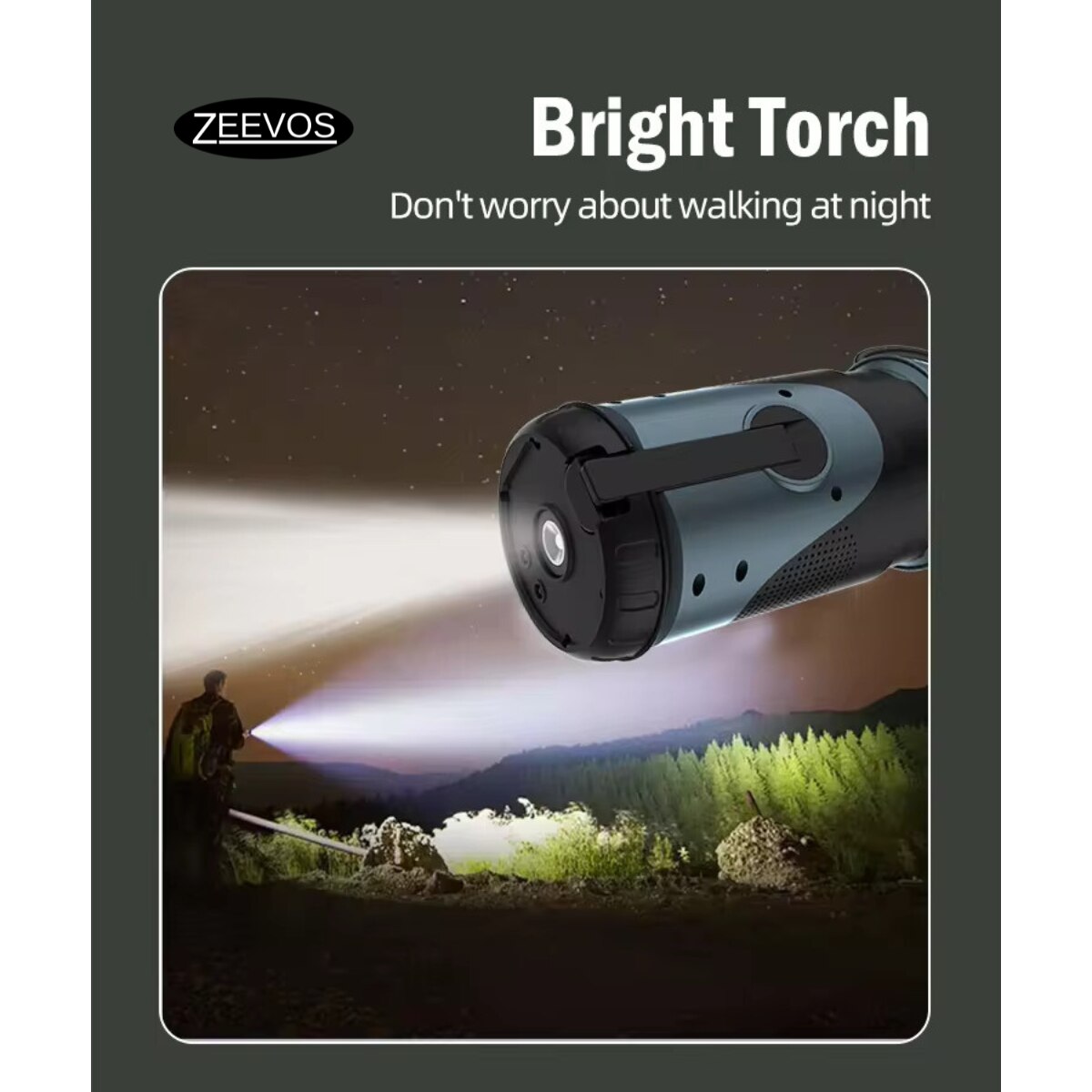 Radio portabil multifunctional AM-FM, ZEEVOS, incarcare solara si ...