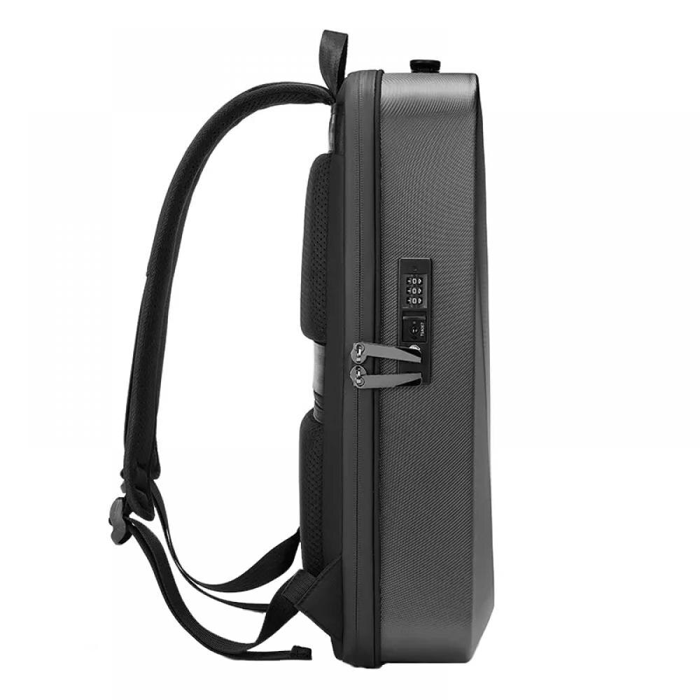 MingLu 15,6-инчова раница за лаптоп 20L USB порт Водоустойчива унисекс TSA Lock Hard Shell Slim ...