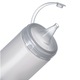 Set sosiera din plastic cu capac si dop, Neirini, Transparent, 500 ml ...