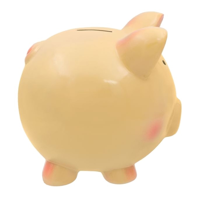 Pusculita Cute pentru copii, in forma de porcusor, Ceramica, Bej ...