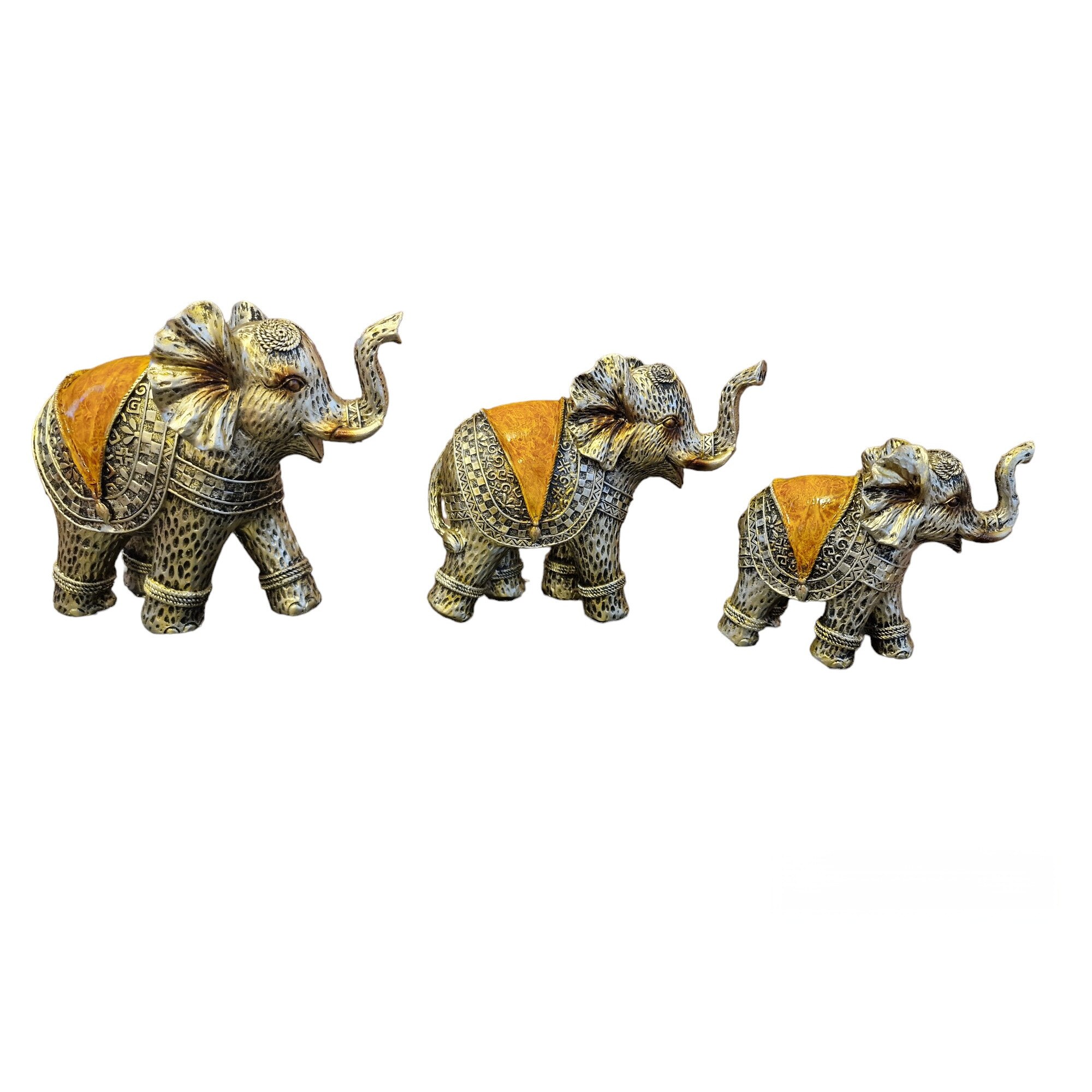 Elefant decoratiune frumoasa de casa sau birou, set 3, statueta Feng ...