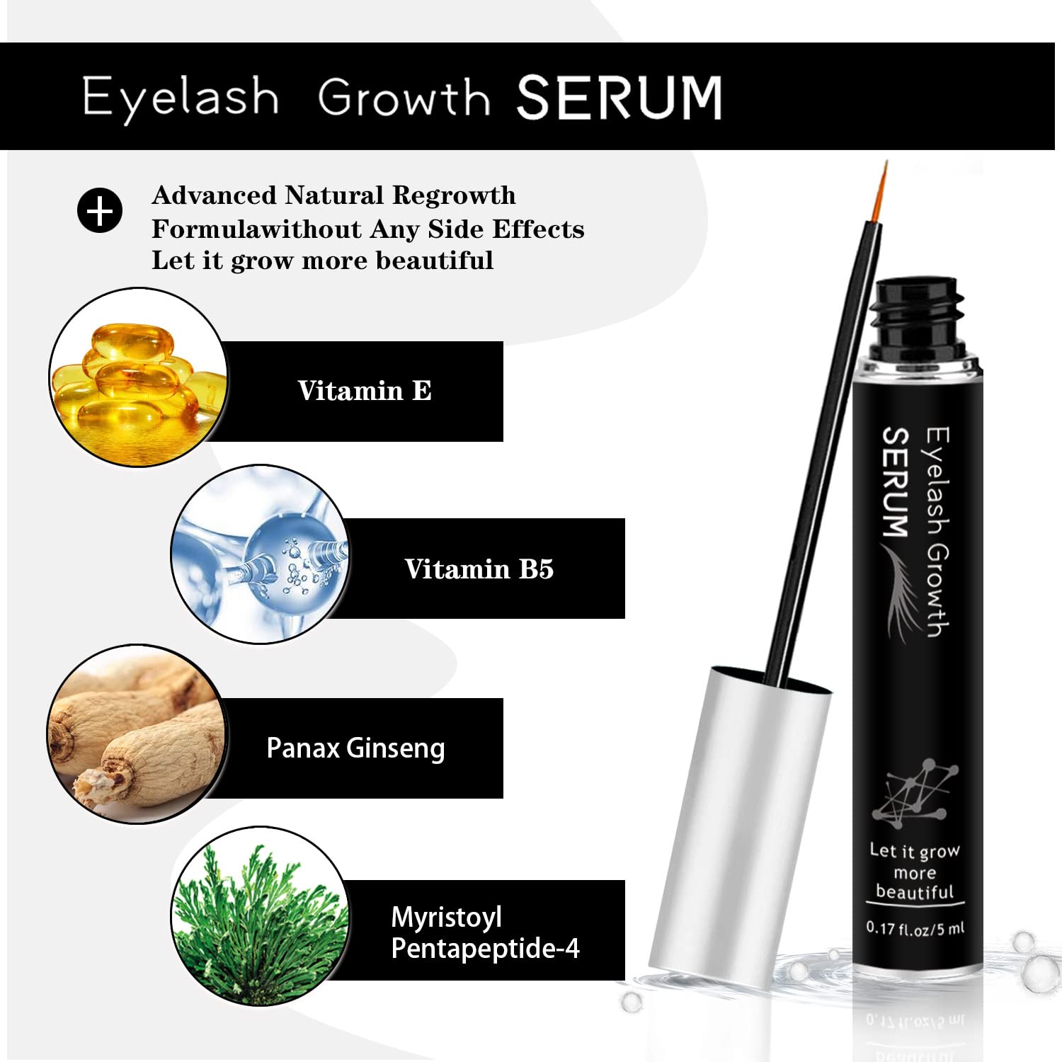 Ser pentru gene, 5ML Ser de intensificare a genelor pentru gene mai ...