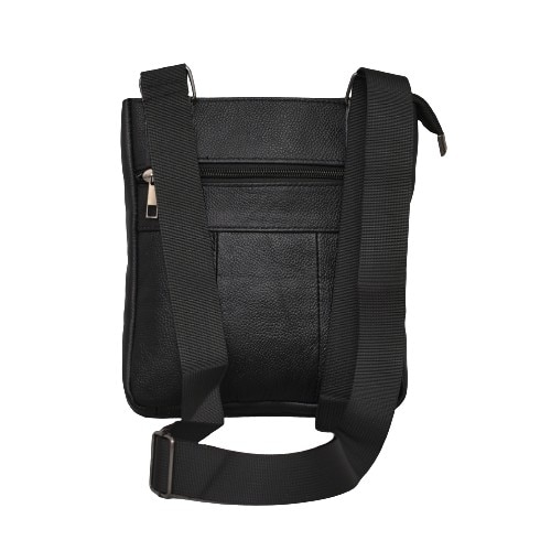 Geanta barbati, Piele naturala, 20x22x3 cm, Negru - eMAG.ro