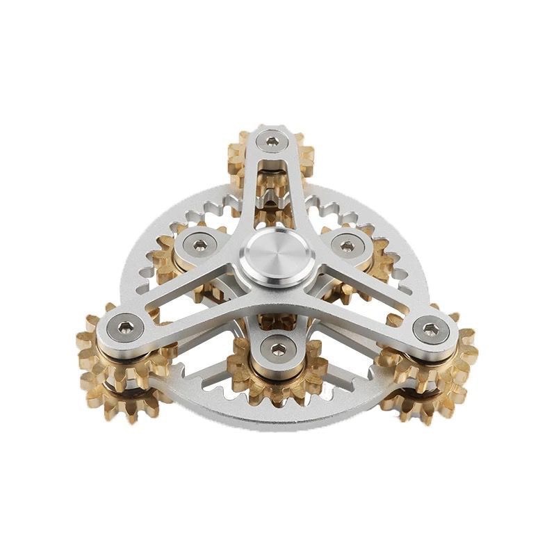 Jucarie Fidget Spinner Premium Metalic Modular, cu 5 Tipuri de Rotatii ...