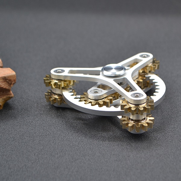Jucarie Fidget Spinner Premium Metalic Modular, cu 5 Tipuri de Rotatii ...