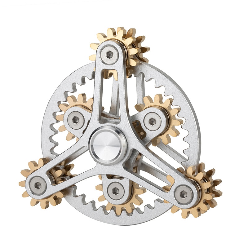 Jucarie Fidget Spinner Premium Metalic Modular, cu 5 Tipuri de Rotatii ...