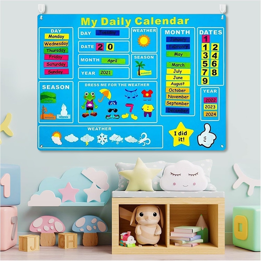 Plansa de activitati pentru copii, fetru, 104 x 75 cm, 70 piese ...