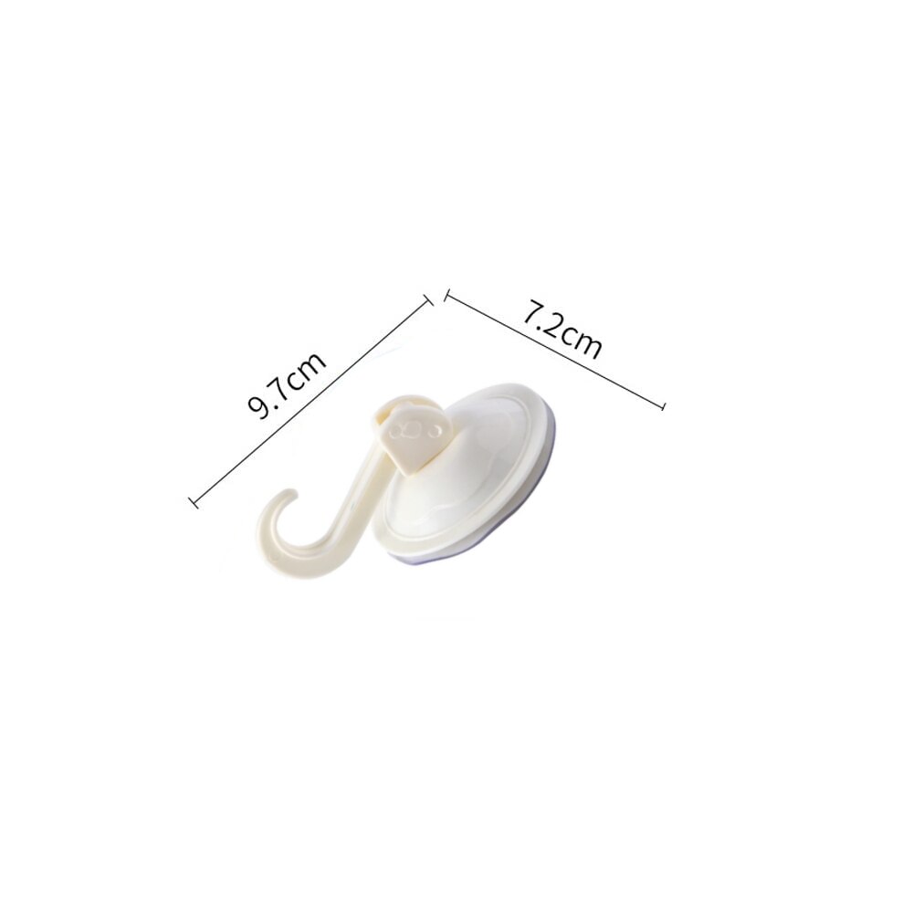Set 8 Carlig din plastic cu ventuza, JENUOS®, ultra-rezistenta, 5.5 cm ...