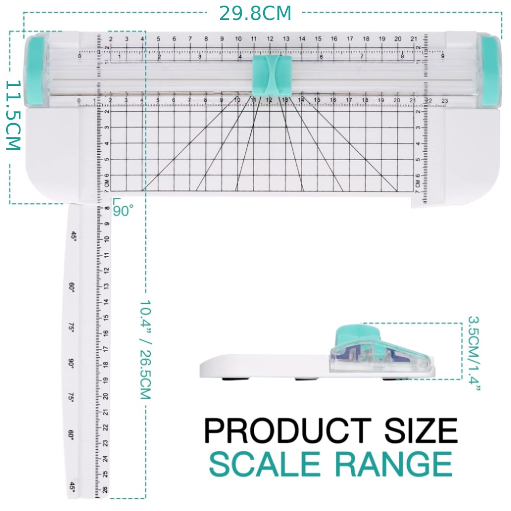 Trimmer pentru hartie, NOTWAIT®, Plastic/Aliaj, Rezerva cap taiere ...