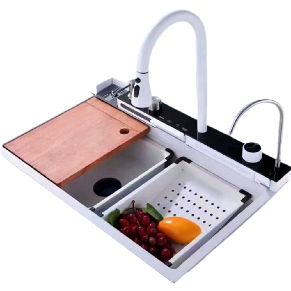 Set chiuveta bucatarie, Milmatt, multifunctionala, cu afisaj led ...