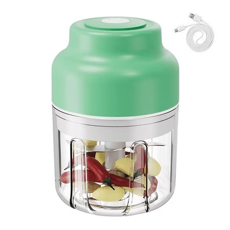 Mini tocator electric, Hokretme, 1500 RPM, lame de otel, baterie ...