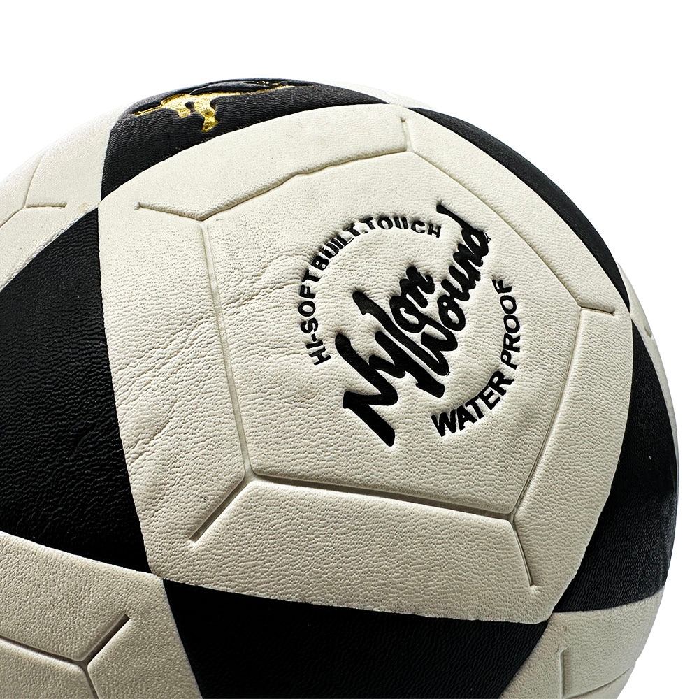 Minge de Fotbal din nylon moale, impermeabila, marimea 5, alba cu ...