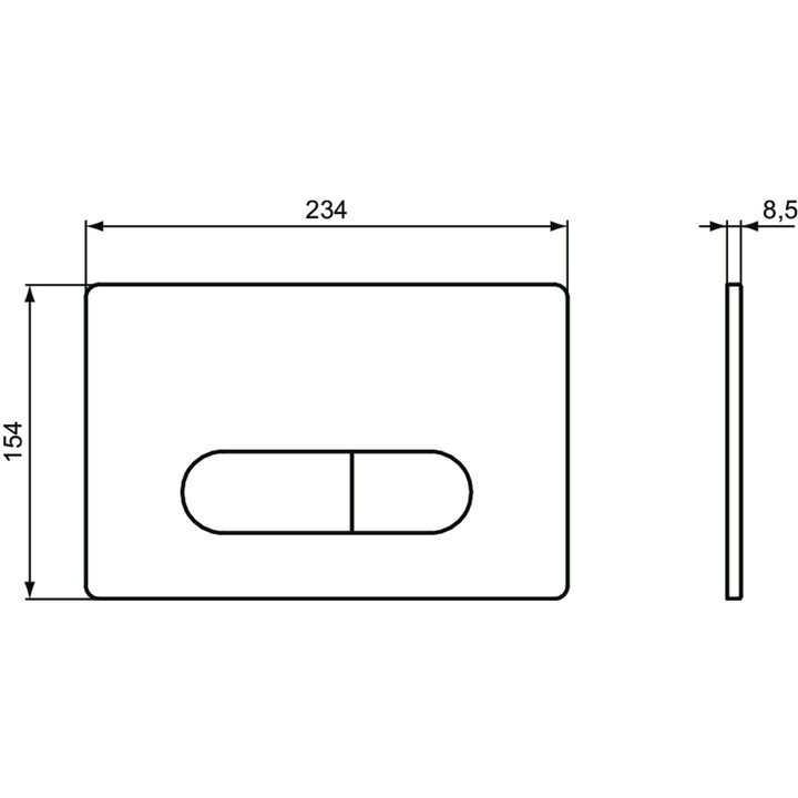 Клапан за задействане на вградено тоалетно казанче Ideal Standard ...