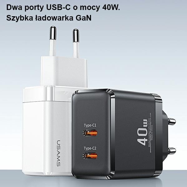 Incarcator telefon, Usams, ABS, USB C, 40 W, Alb - eMAG.ro