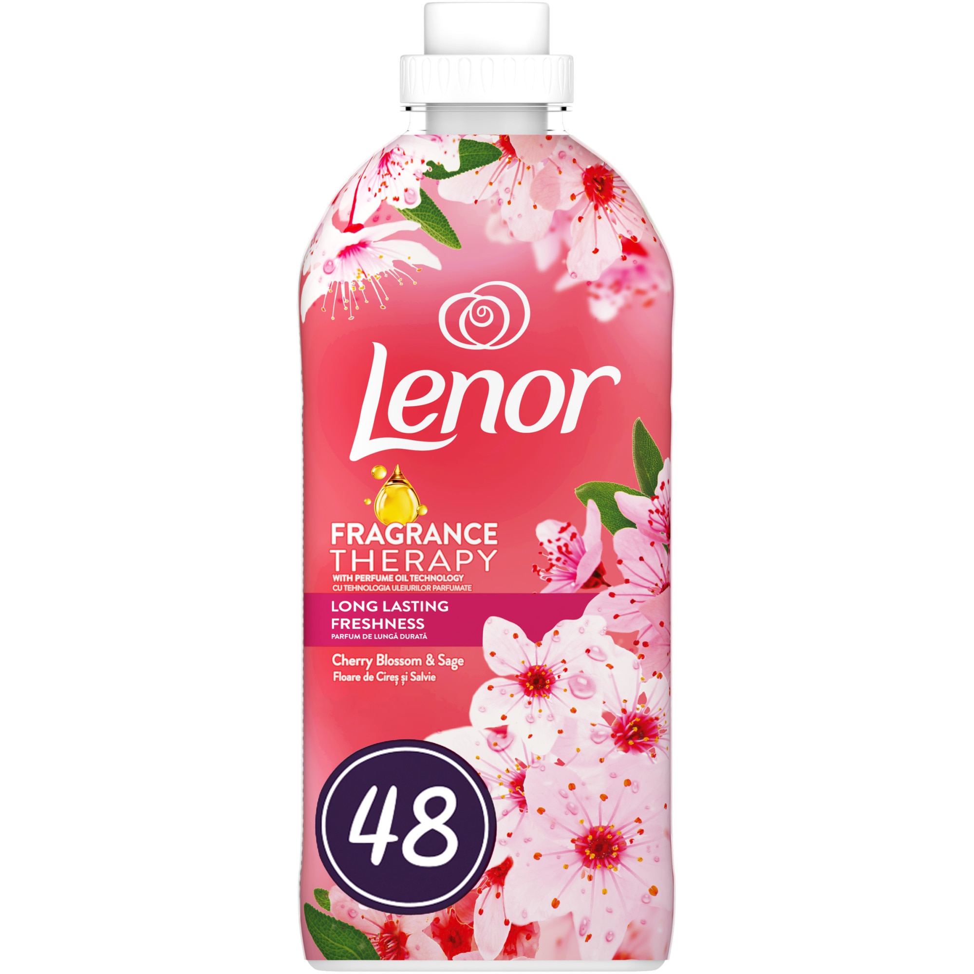Balsam de rufe Lenor Fragrance Therapy Cherry Blossom, 1.2L, 48 de ...