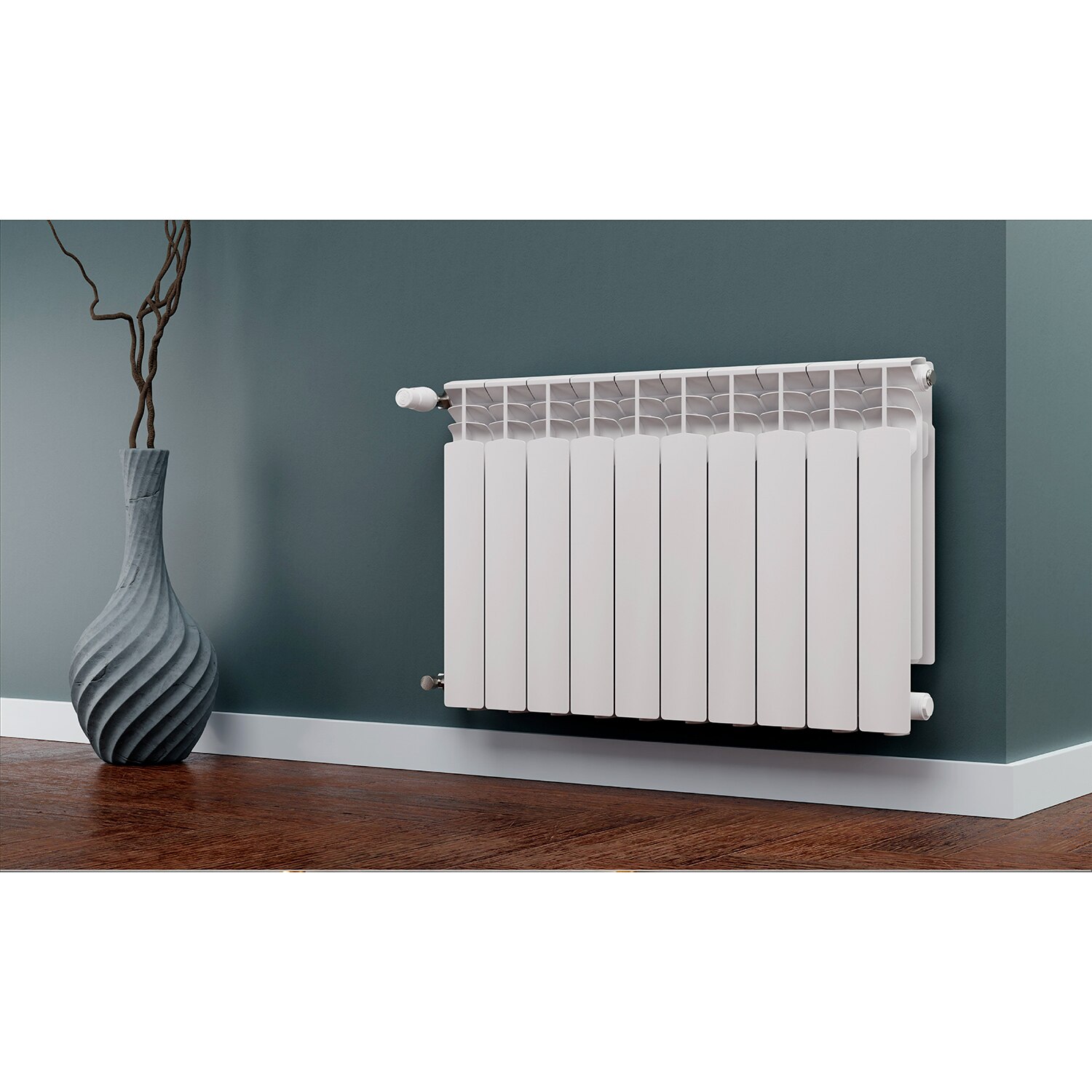 Radiator (calorifer) din aluminiu KFA Armatura ALPHA, 10 elementi ...