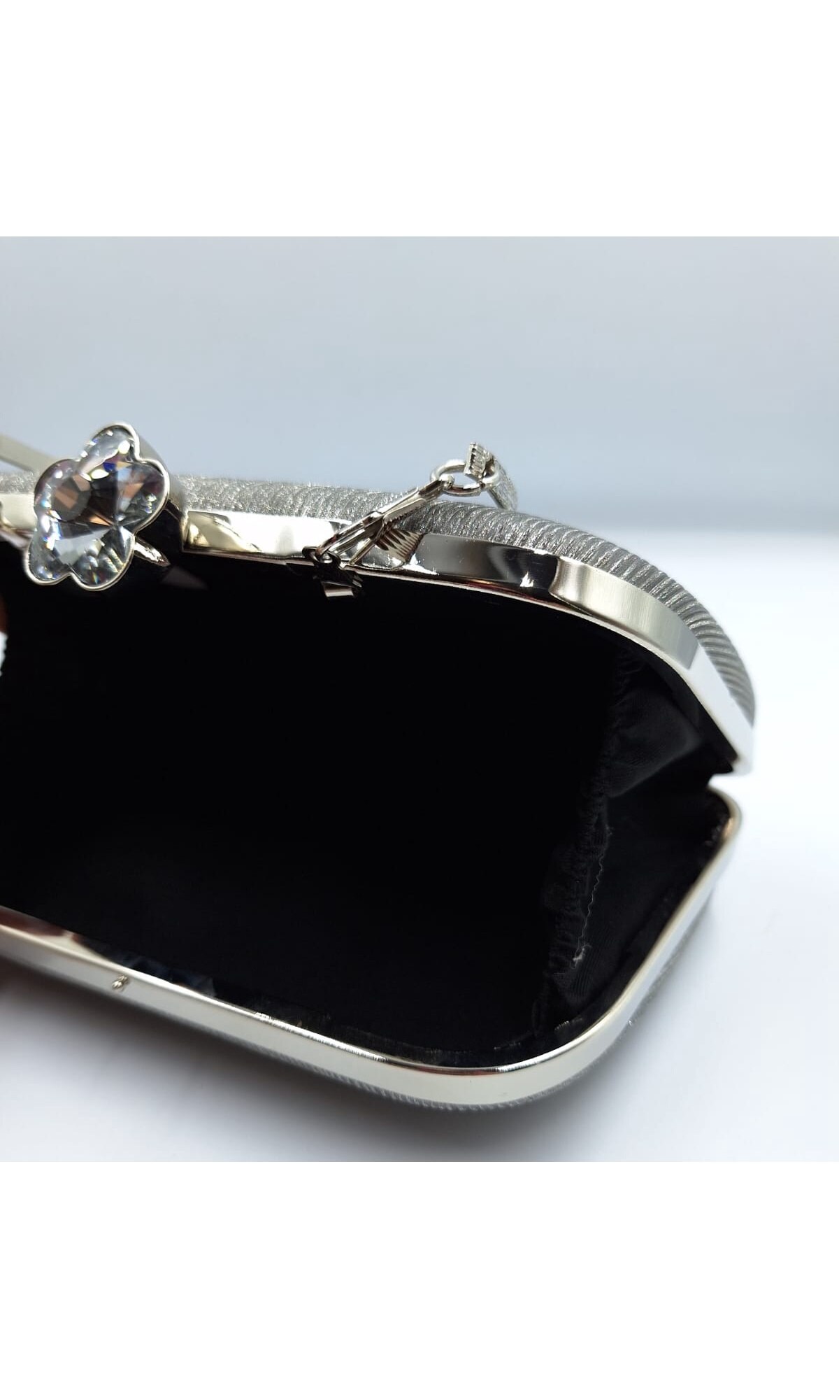 Geanta de seara tip clutch, Elara, material sintetic cu sclipici ...