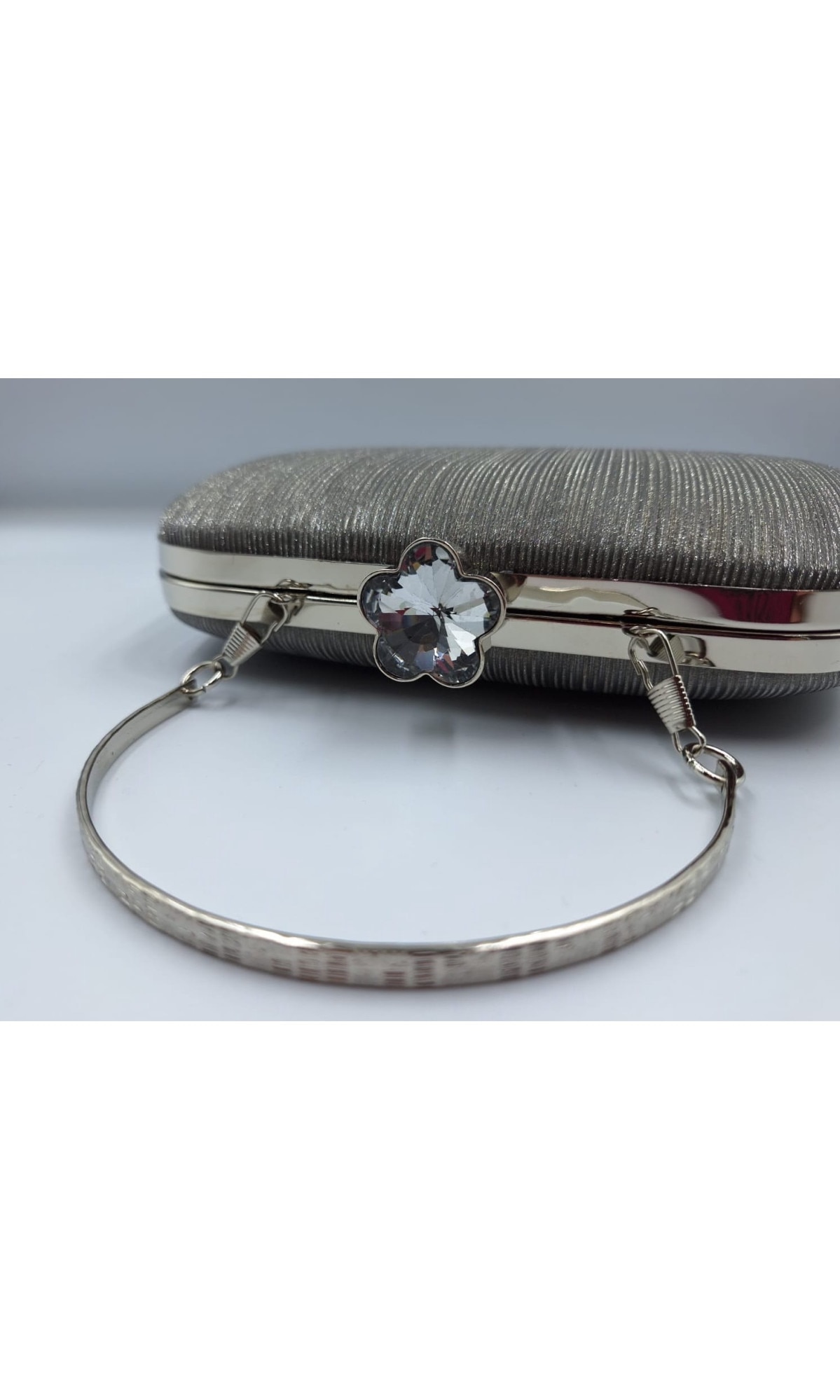 Geanta de seara tip clutch, Elara, material sintetic cu sclipici ...