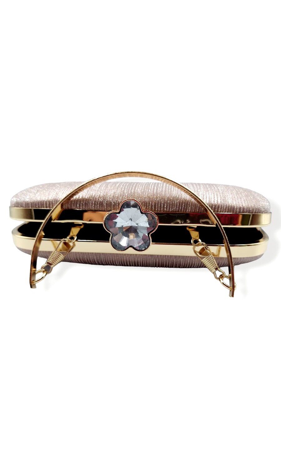 Geanta de seara tip clutch, Elara, material sintetic cu sclipici ...