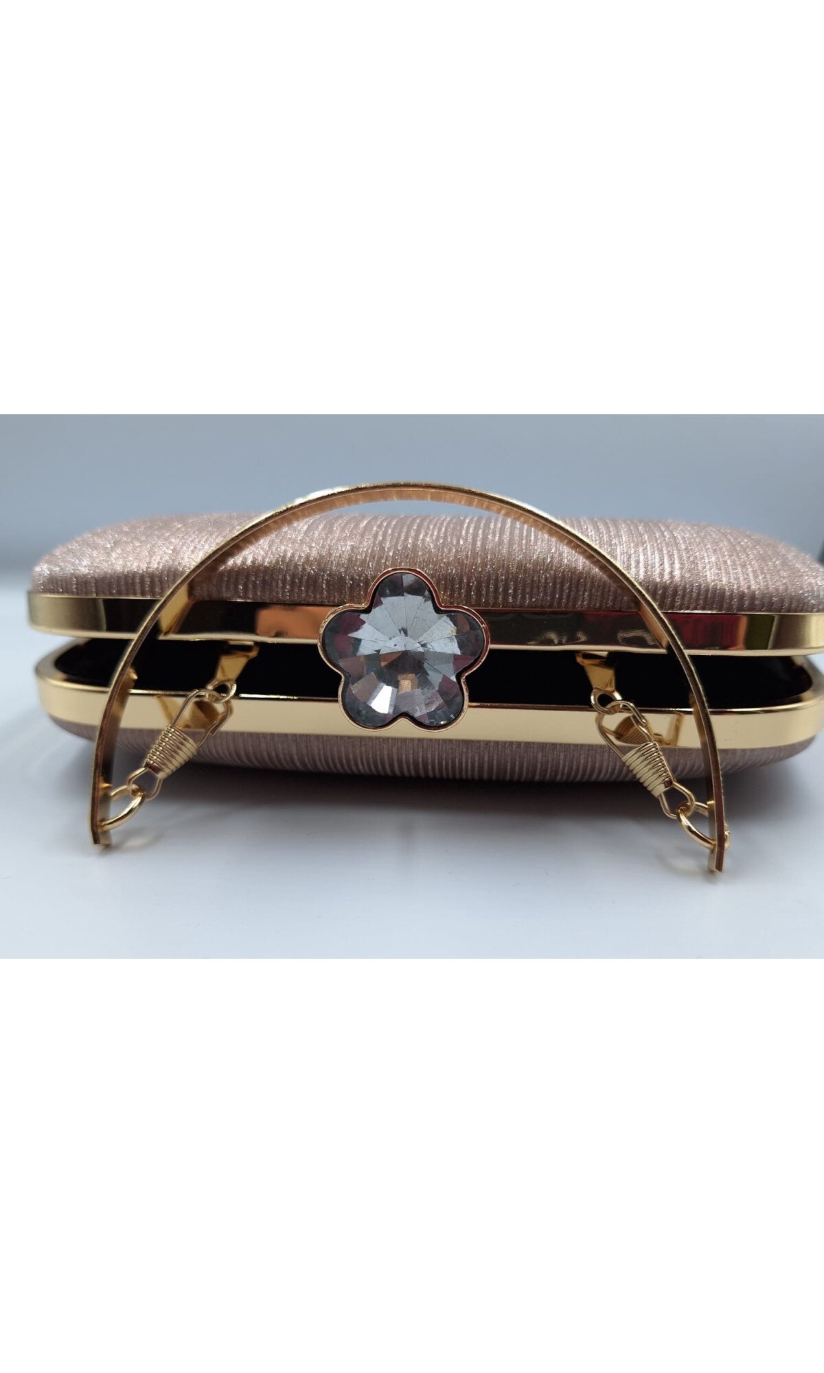 Geanta de seara tip clutch, Elara, material sintetic cu sclipici ...