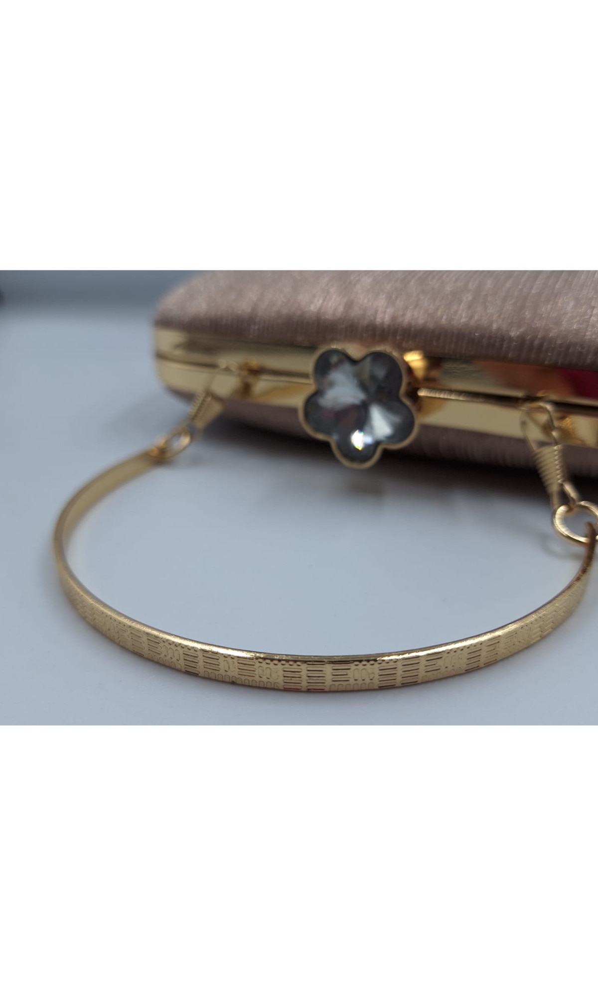Geanta de seara tip clutch, Elara, material sintetic cu sclipici ...