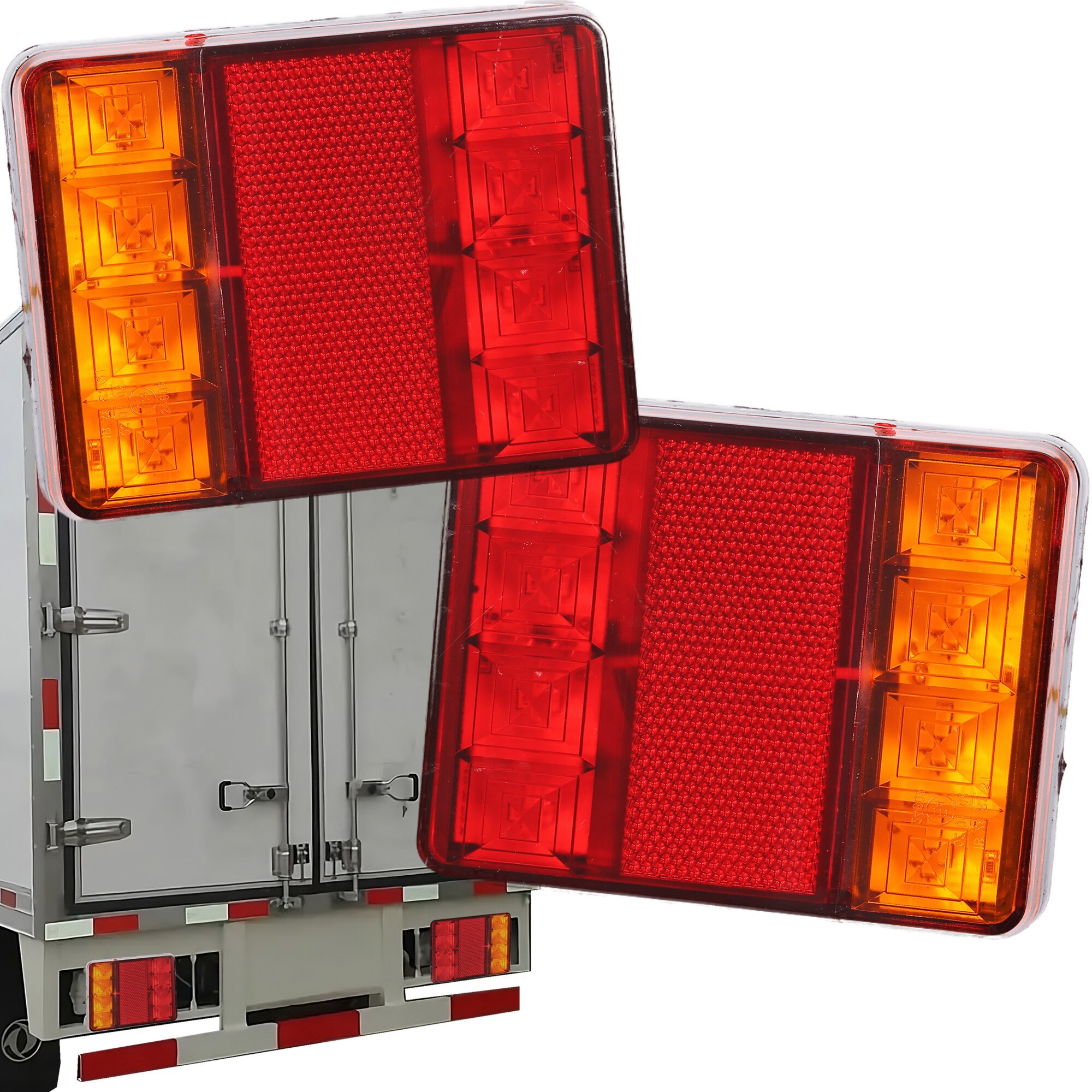 Set 2 Lampi Auto LED Spate Retoo pentru Remorca, Camion si Trailer ...