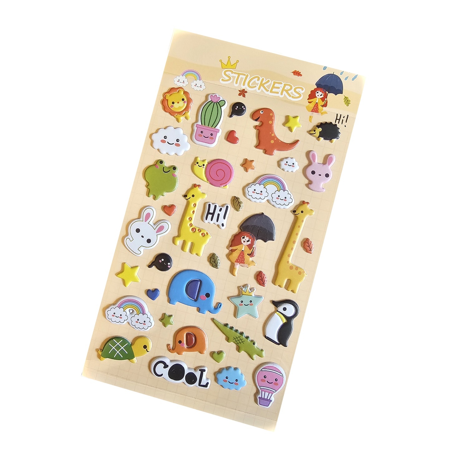 Stickere colorate animale, 10cm*18cm, grosime 1.3mm, leu, dinozaur ...