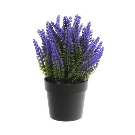 Lavanda artificiala in ghiveci din plastic 20 cm - eMAG.ro