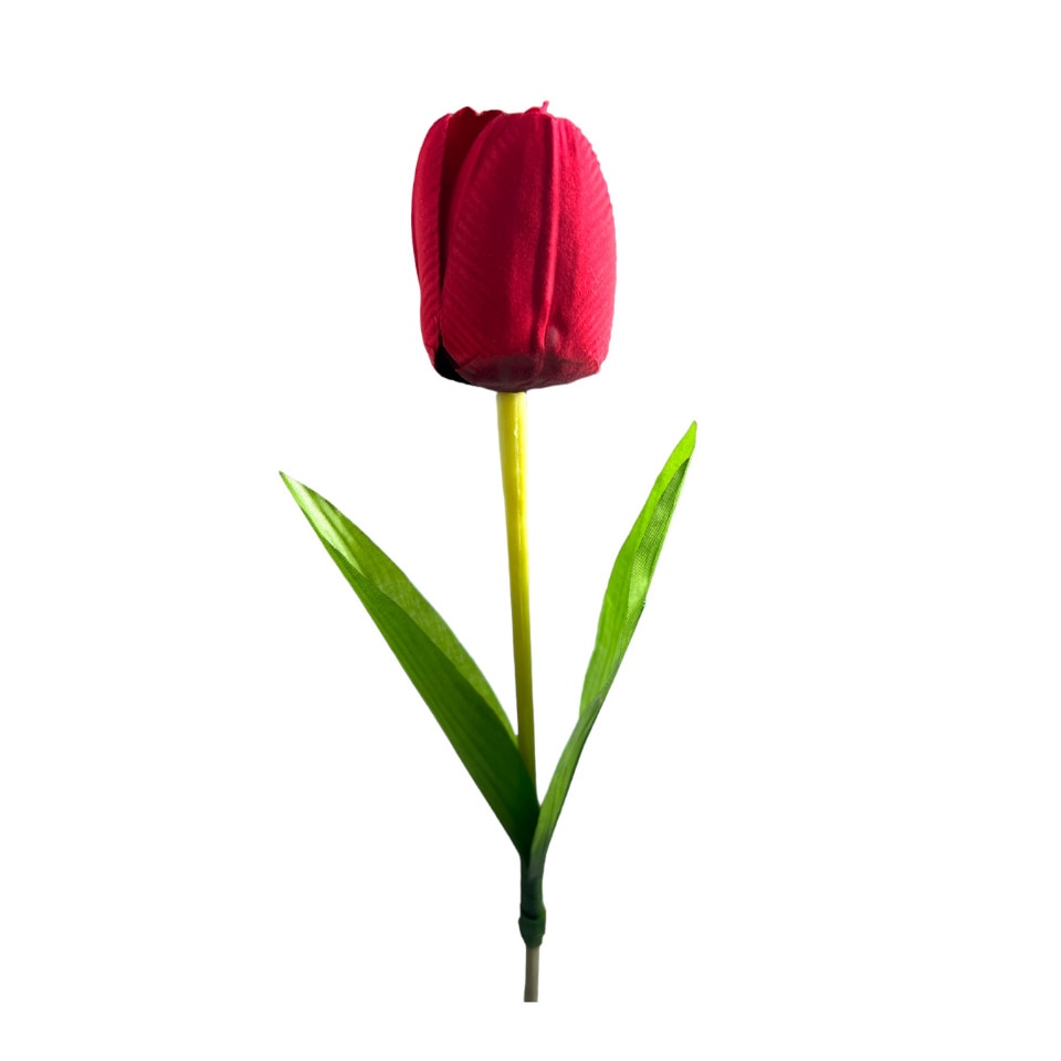 Lalea artificiala cu aspect natural, H 35 cm, rosu - eMAG.ro