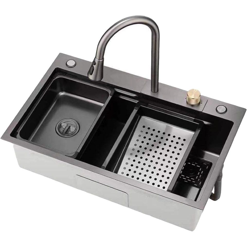 Chiuveta inox multifunctionala cu accesorii incluse FY 7546, 75x46x22 ...