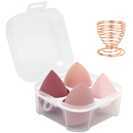 Set 4 buretei machiaj/suport, Multifunctionali, Roz - eMAG.ro