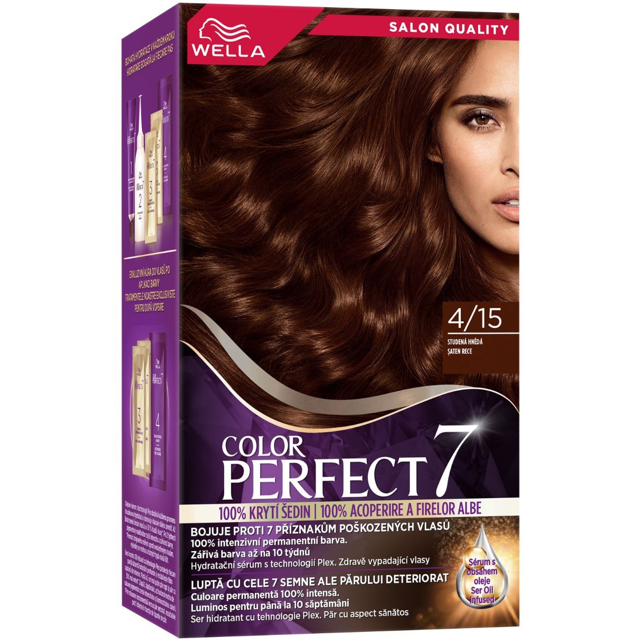 Vopsea de par permanenta Color Perfect 4/15 Saten Rece, 135ml - eMAG.ro